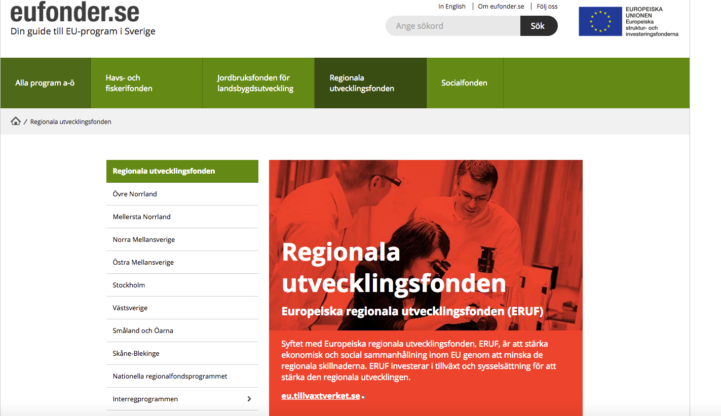 Ny webbplats guidar till EU-stöd